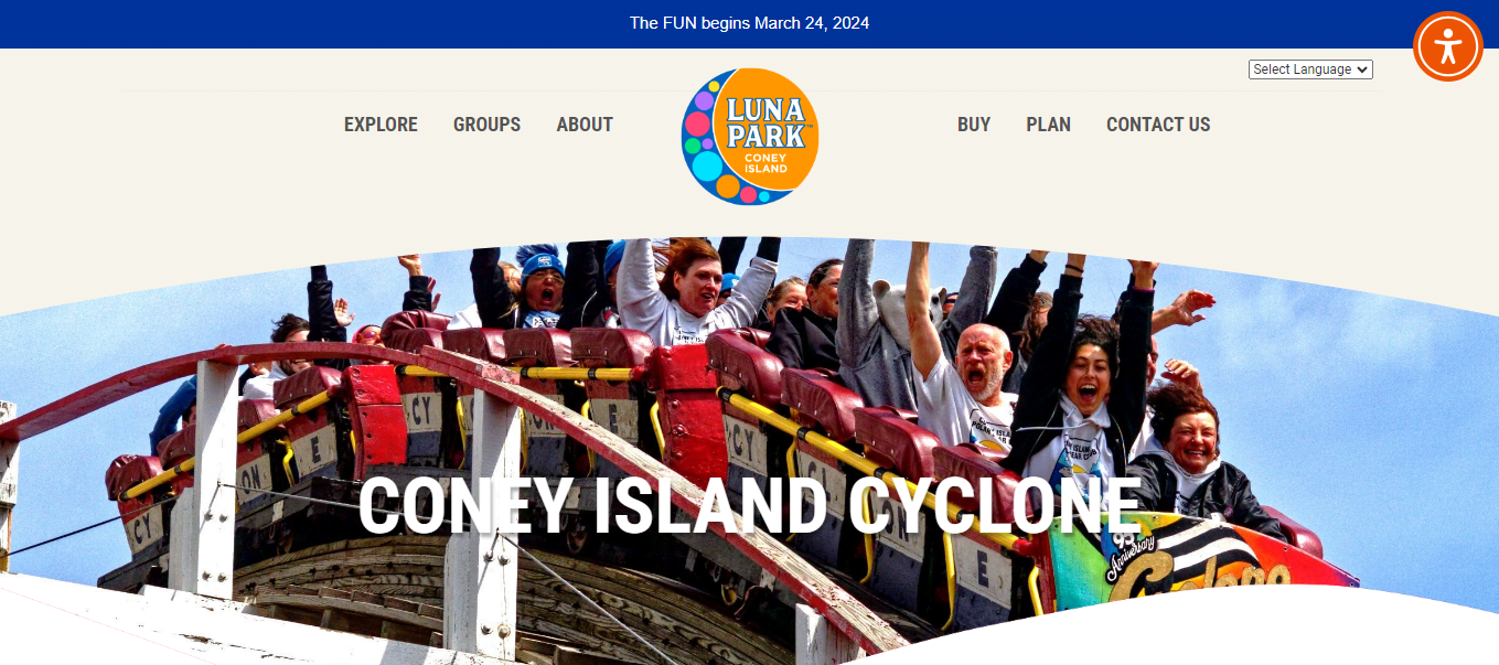 30 Amusement Park Website Design