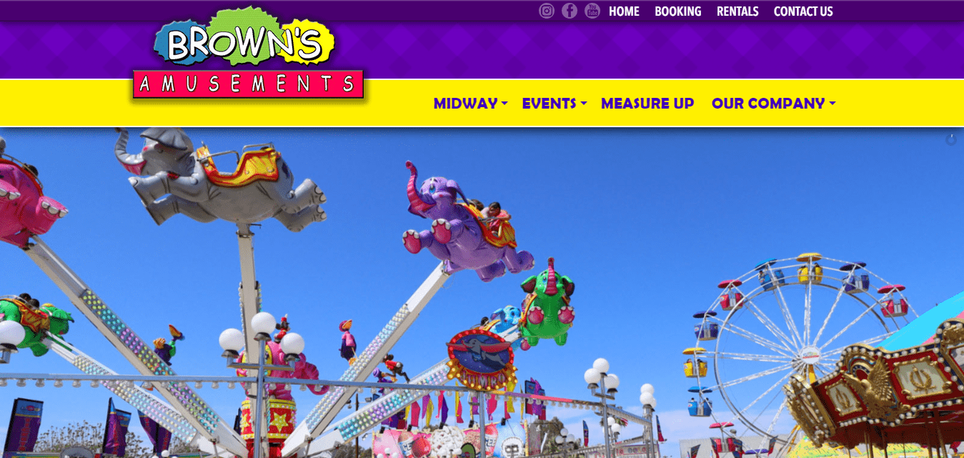30 Amusement Park Website Design
