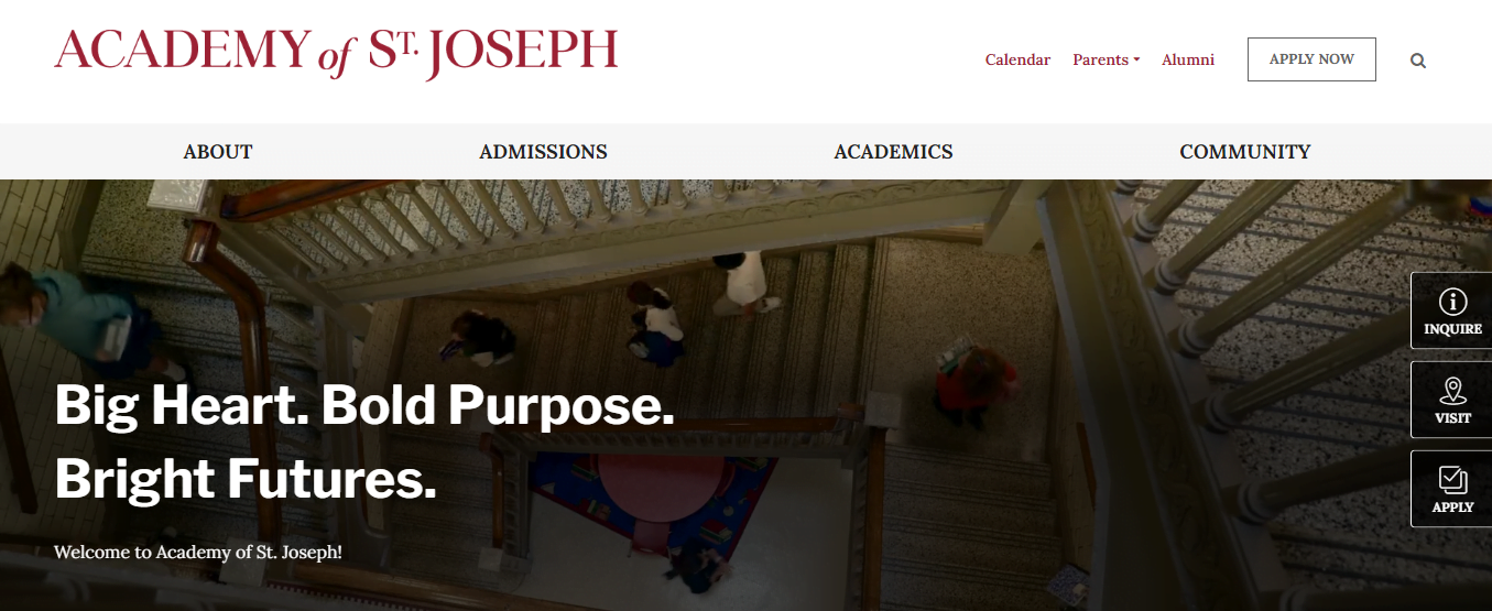 50 Best Catholic School Website Design