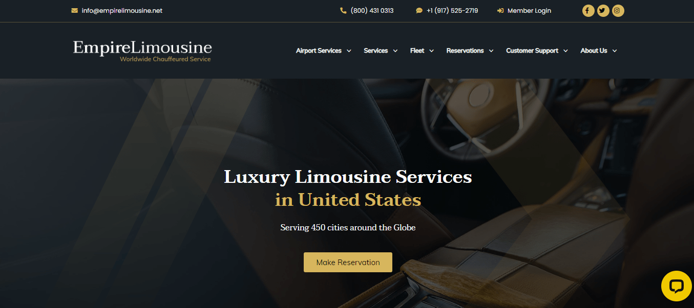 50 Best Website Design For Limousine Service
