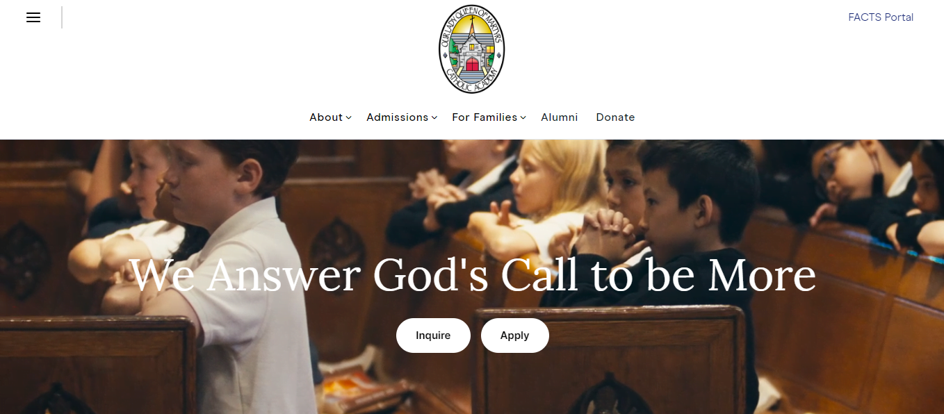 50 Best Catholic School Website Design