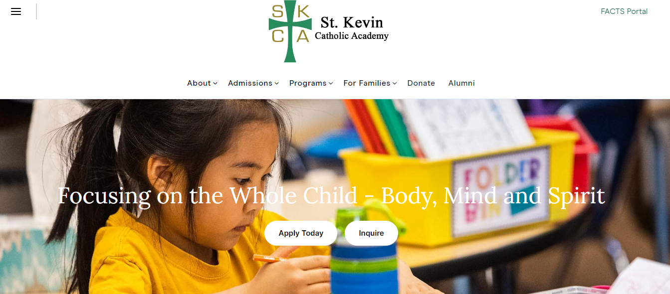 50 Best Catholic School Website Design