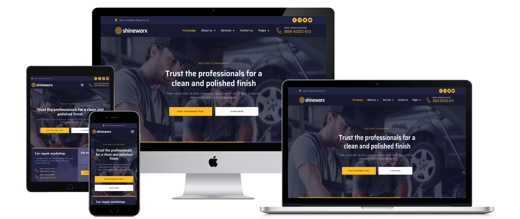 25+ Best Auto Detailing website Design