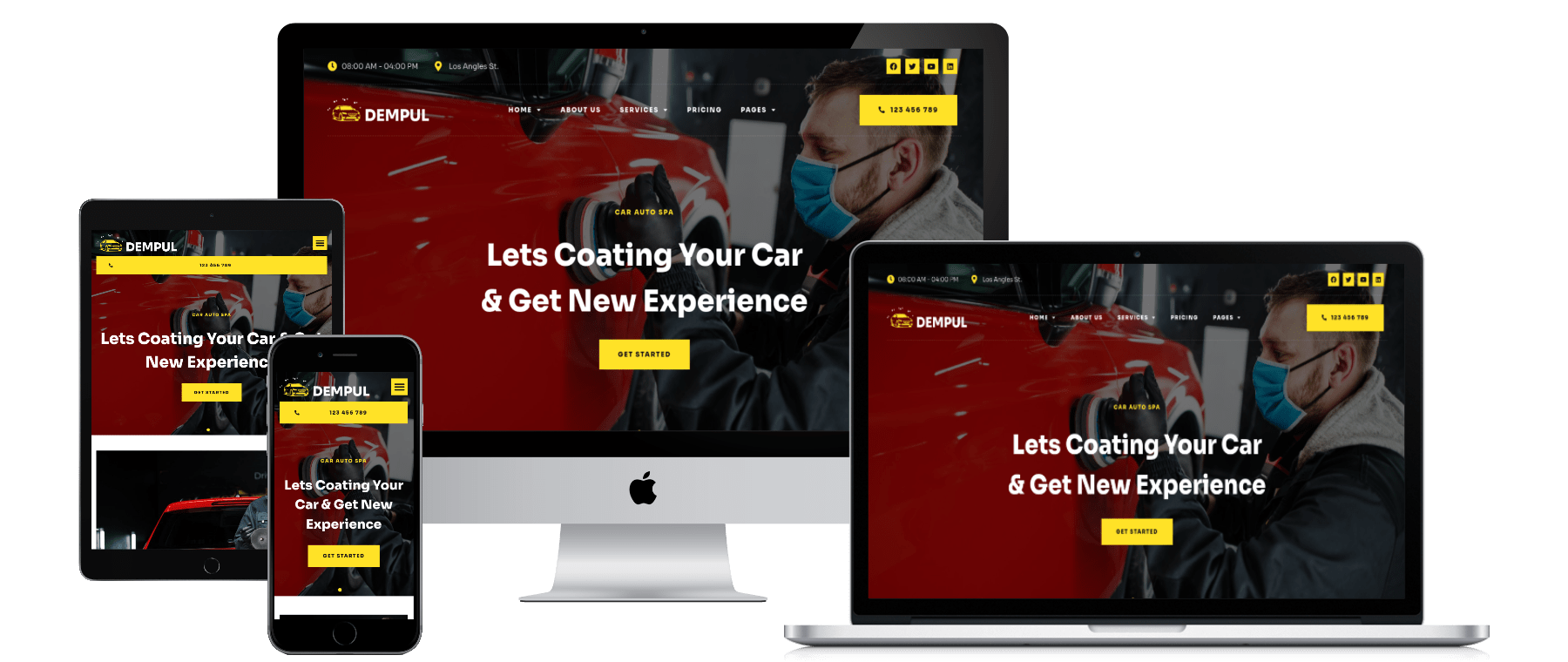 25+ Best Auto Detailing website Design